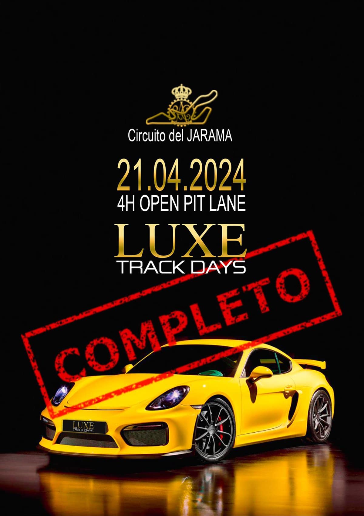 JARAMA.... Luxe Track Days 21.04.2024 - Tandas Privadas